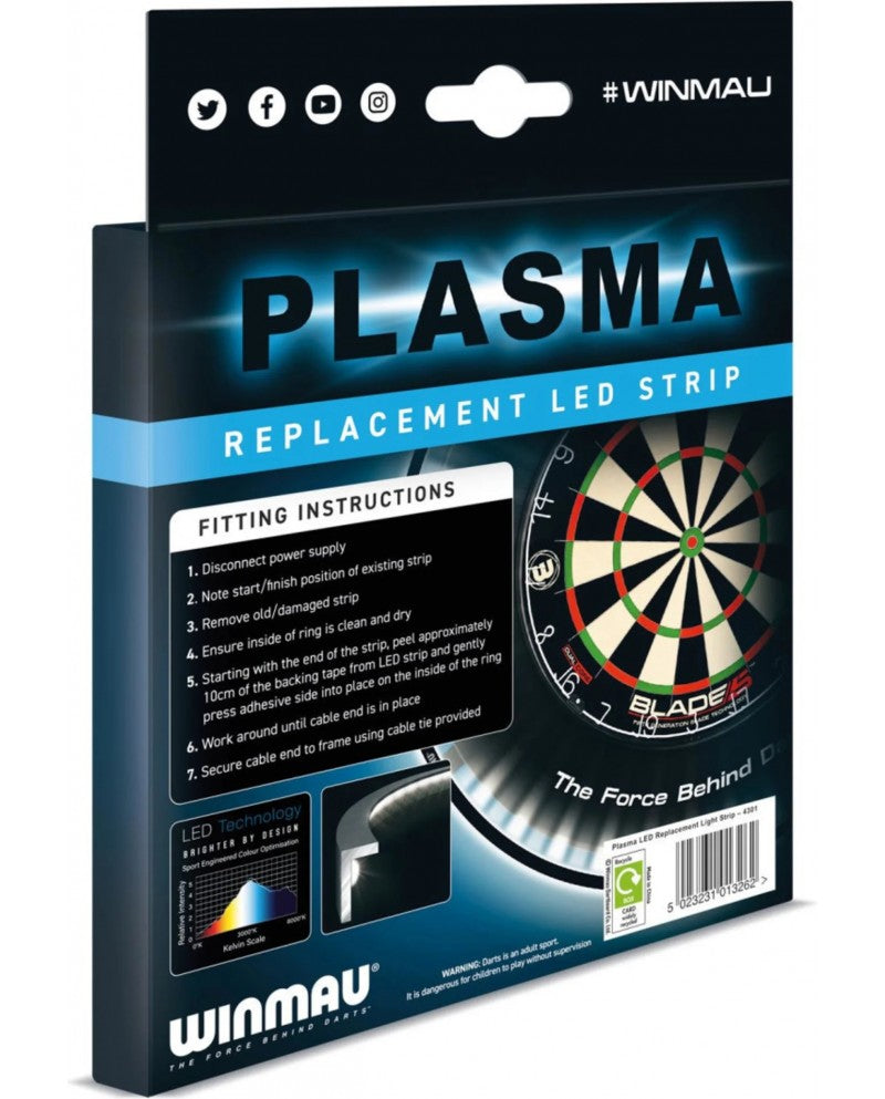 Winmau Plasma Replacement LED Strip | Dartboard LED Lighting – Aussie ...